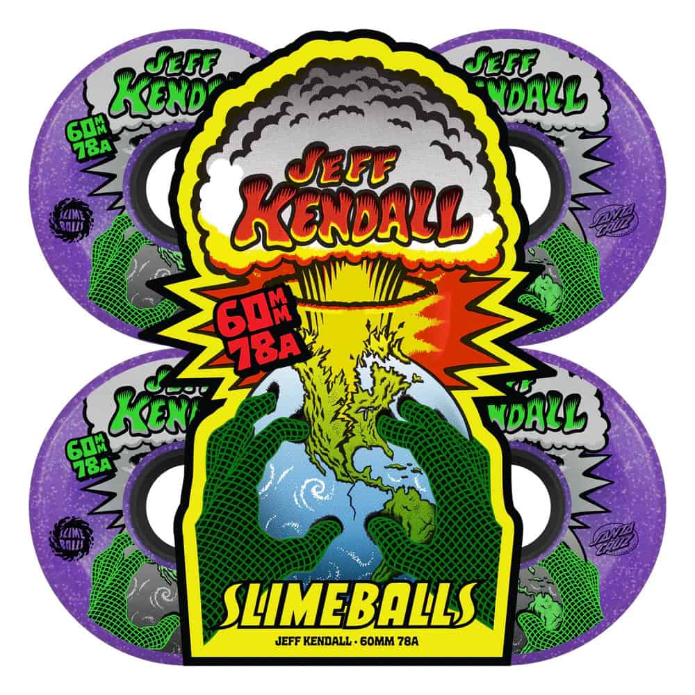 Slime Balls Jeff Kendall EOTW Reissue Purple Glitter OG 60mm 78a Wheels – PRE-ORDER – Desert ...