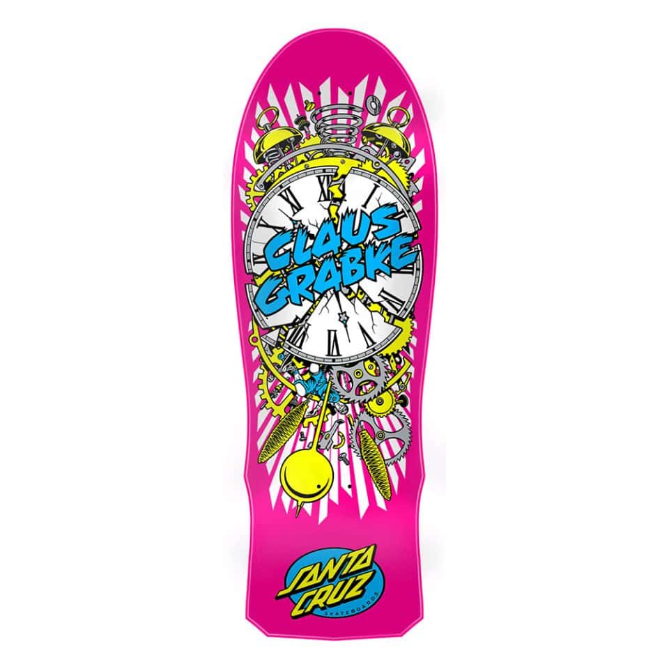 Santa Cruz Claus Grabke Exploding Clock Reissue 10.04″ Deck – PRE-ORDER ...