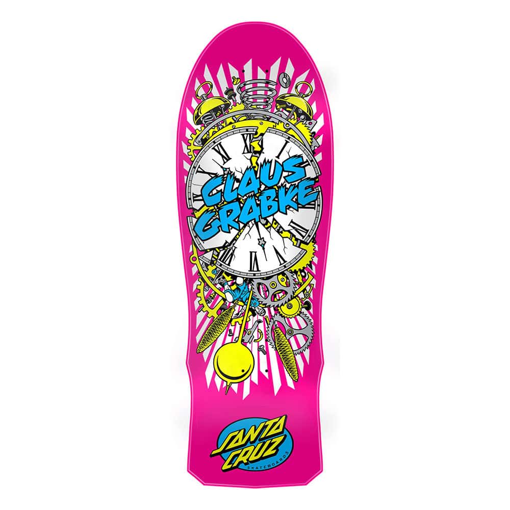 Santa Cruz Claus Grabke Exploding Clock Reissue 10.04″ Deck – PRE-ORDER ...