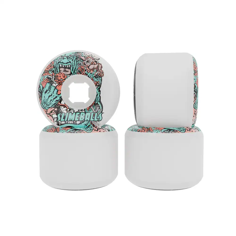 Slime Balls Rob Roskopp Five Reissue 97a 56mm Full Combo Wheels – PRE ...